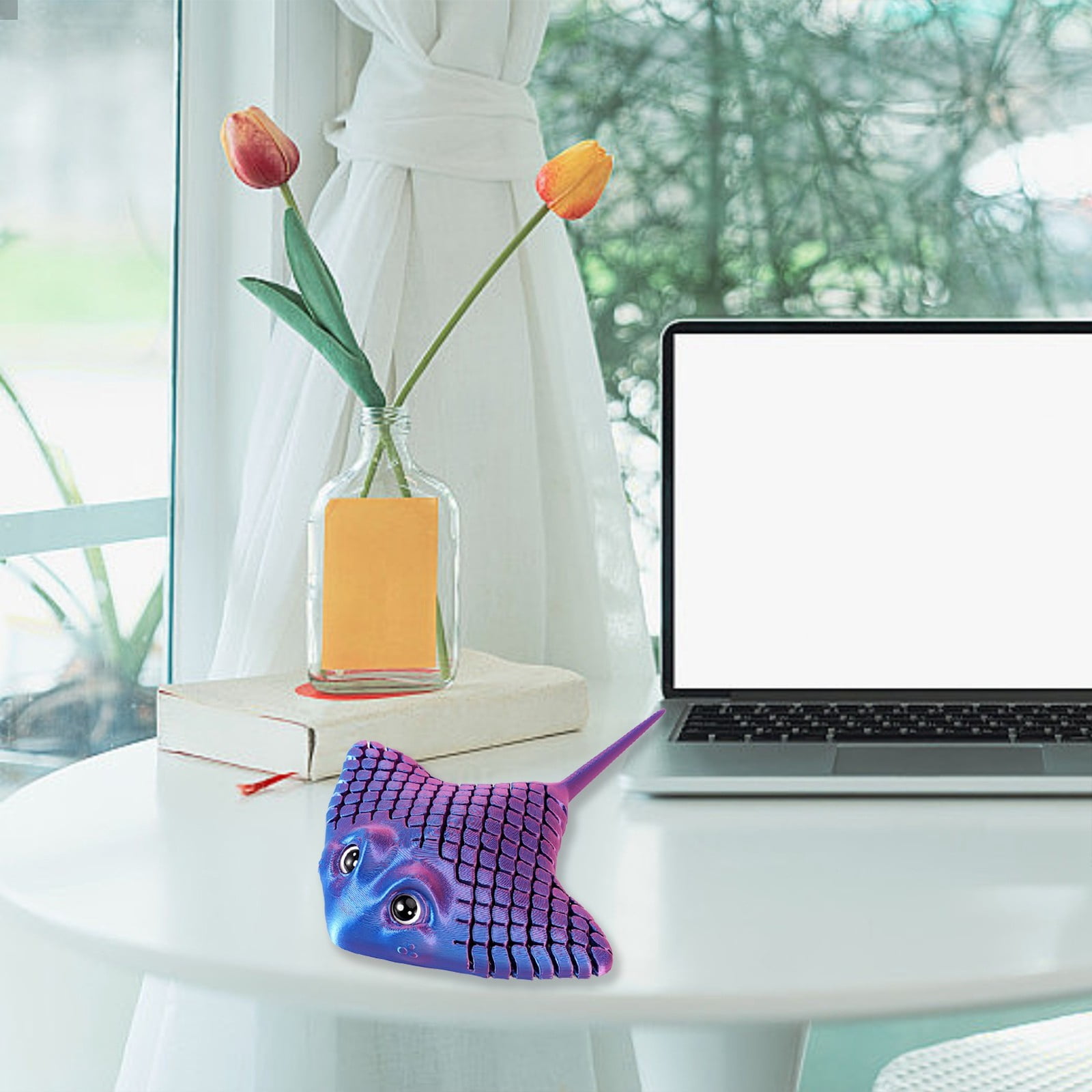 JINCHANG 3D Printed Hot Fish Flexible Joint Fish Tank Decoration(A ...