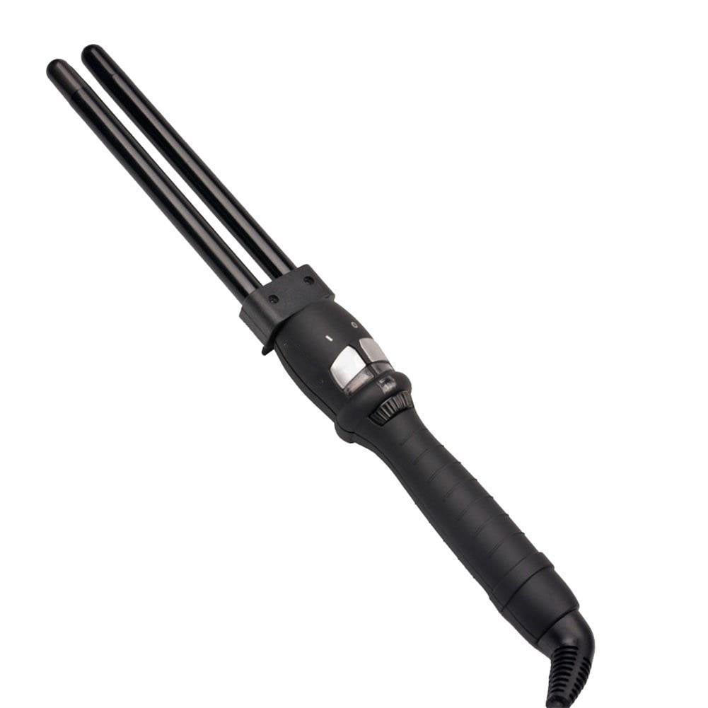 JINDIN Wavy Curling Iron Double Barrel Hair Curler, 2 Barrel Ionic Hair ...