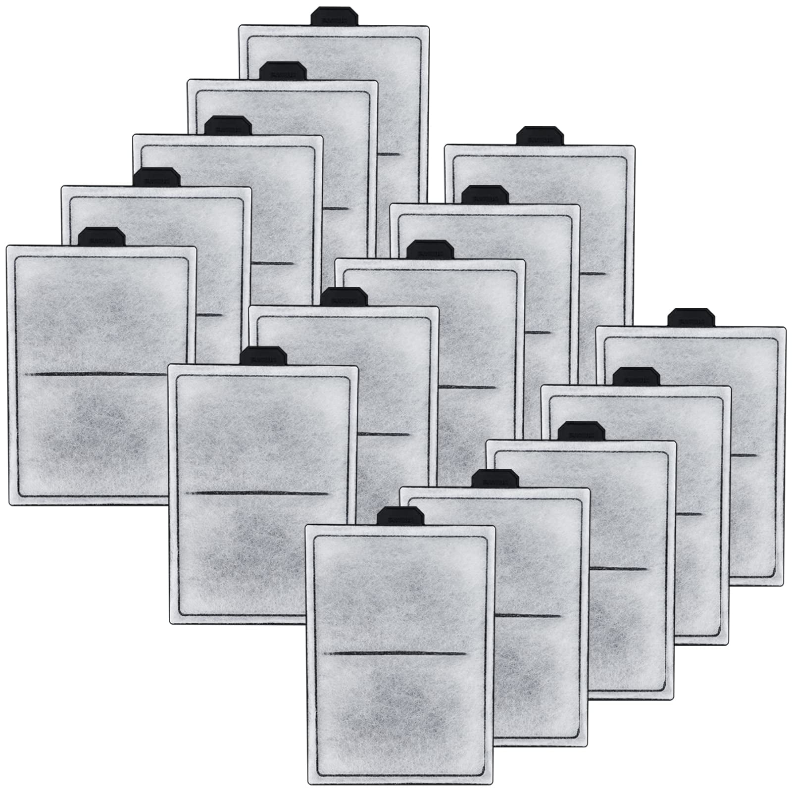 JINDUN 15 Pack PF-L Filter Cartridges for Top Fin Silenstream PF20 ...