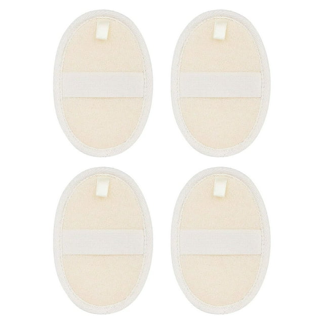 JINESXIAO Limited Time Deal 4Pack Loofah Sponge Pads Natural Luffa and ...