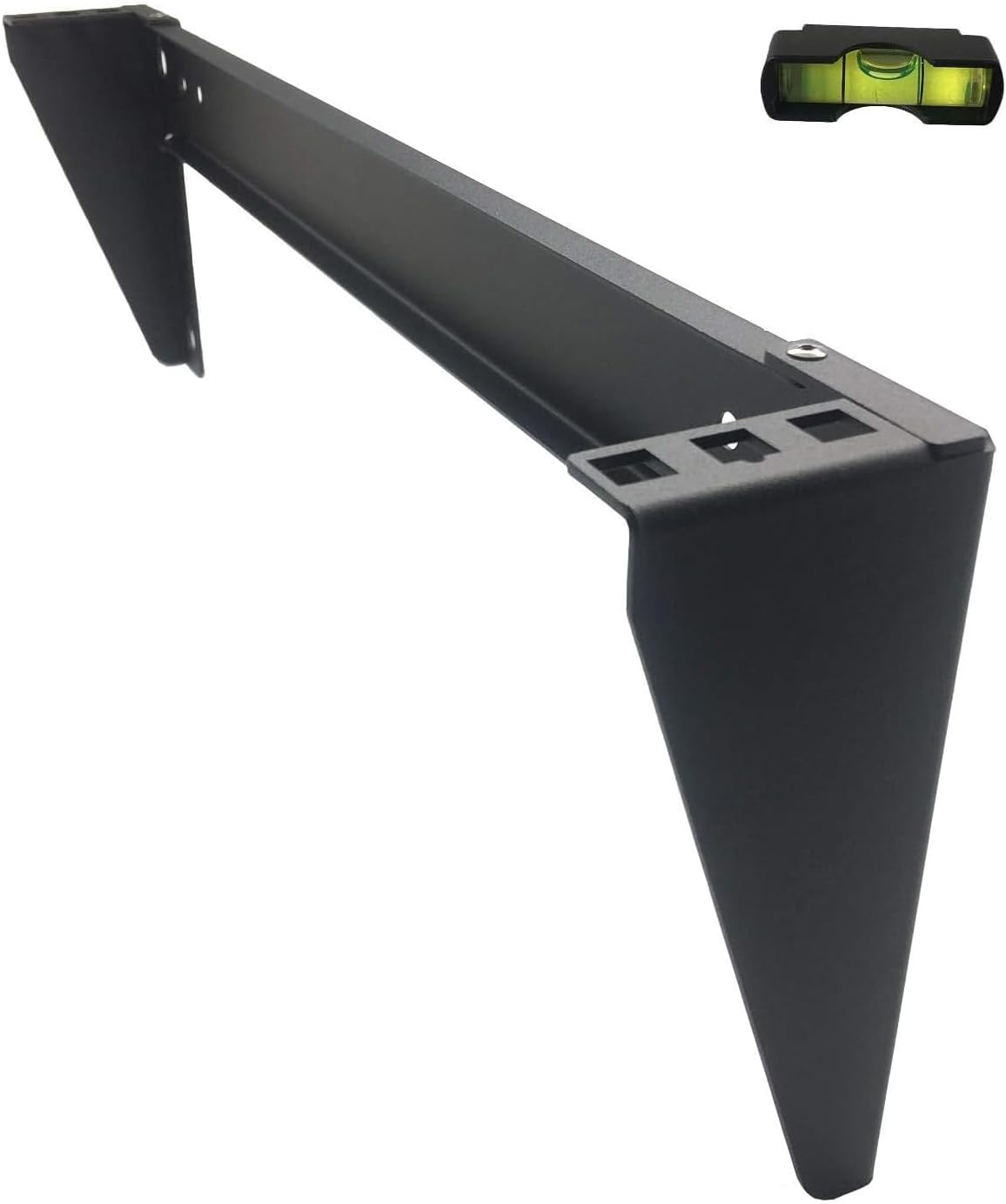 JINGCHENGMEI 19 Inch 1U Heavy Duty Vertical Wall Mountable Rack and 125 ...