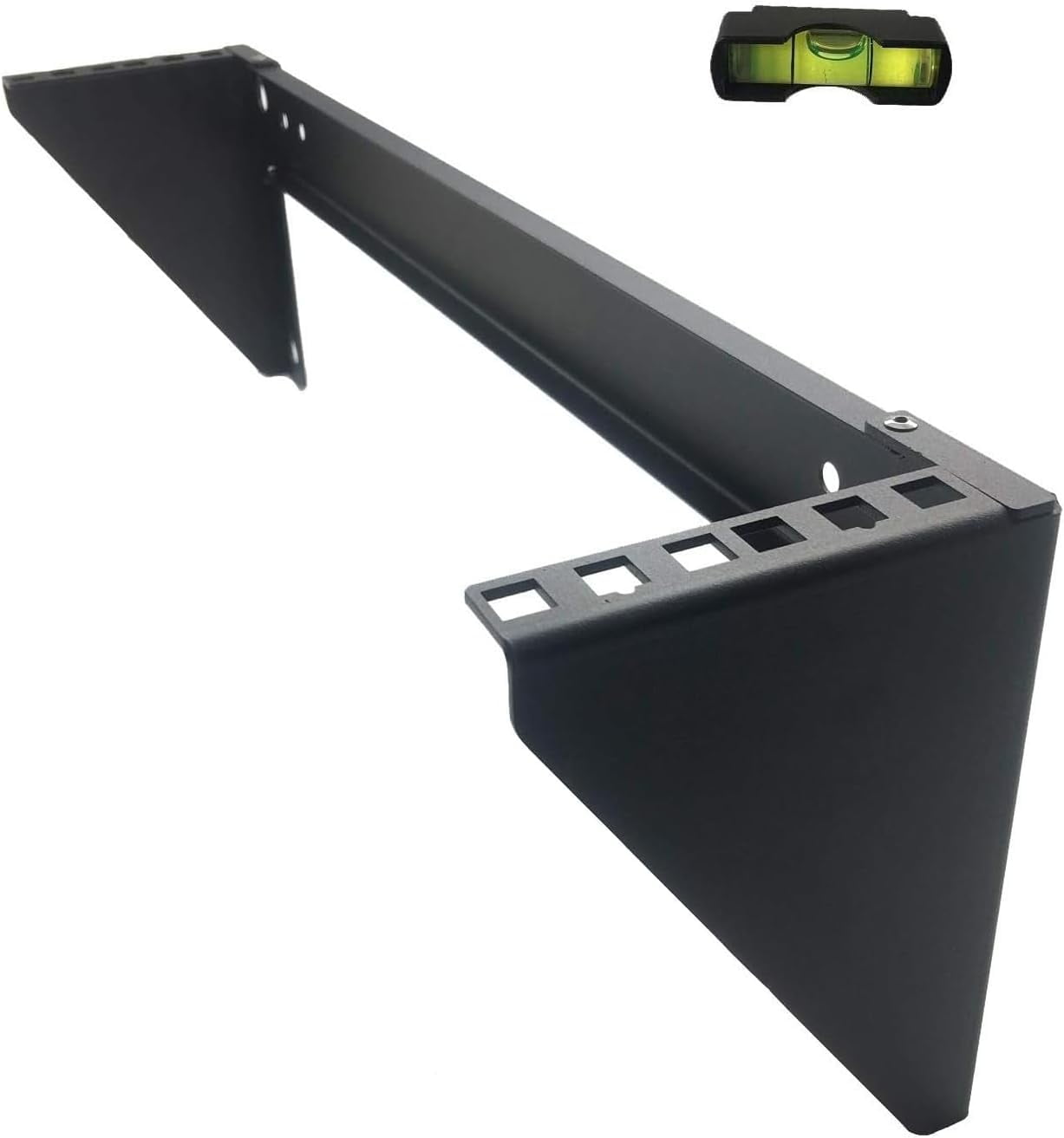 JINGCHENGMEI 19 Inch 2U Heavy Duty Vertical Wall Mountable Rack and 125 ...