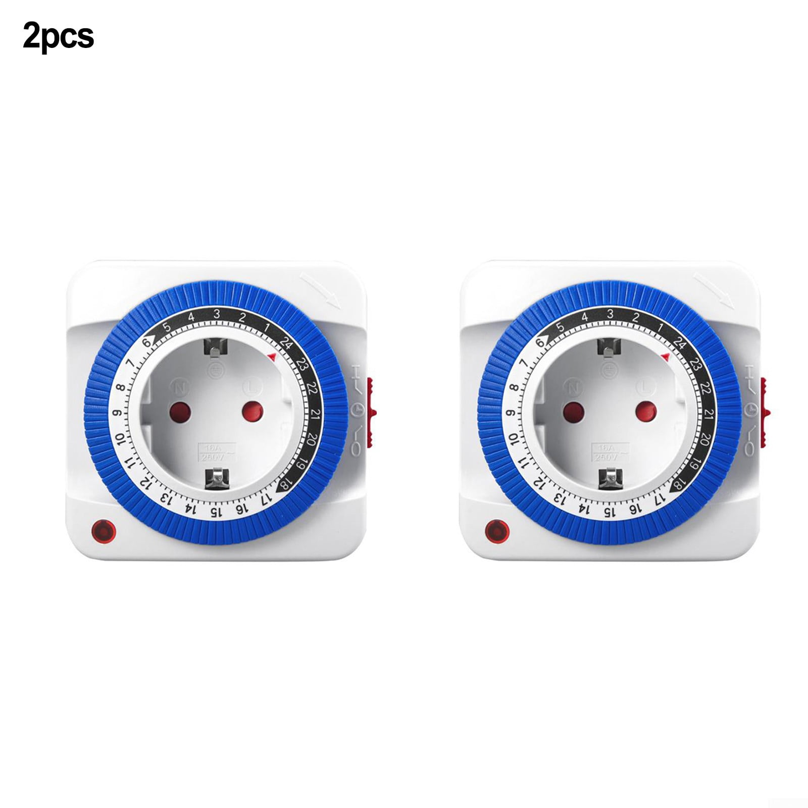 JINGDAN 24 Hours Plug Mechanical Programmable Timer Switch Smart Countdown Socket Auto - Walmart.com