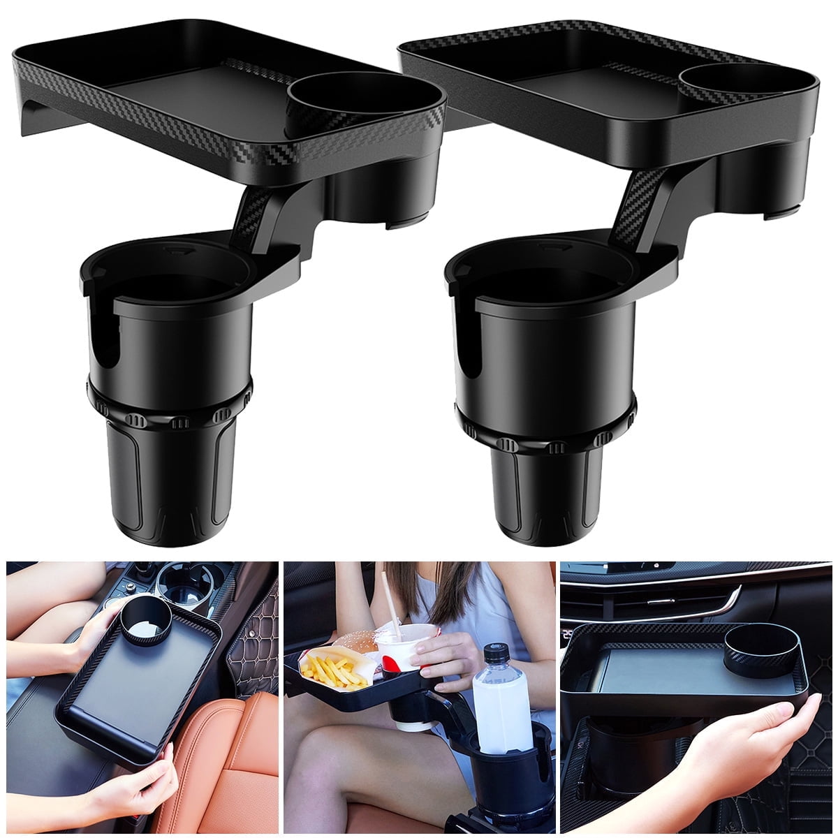 JINGDAN Adjustable Vehicle Water Cup Holder Car Cup Holder Expander ...