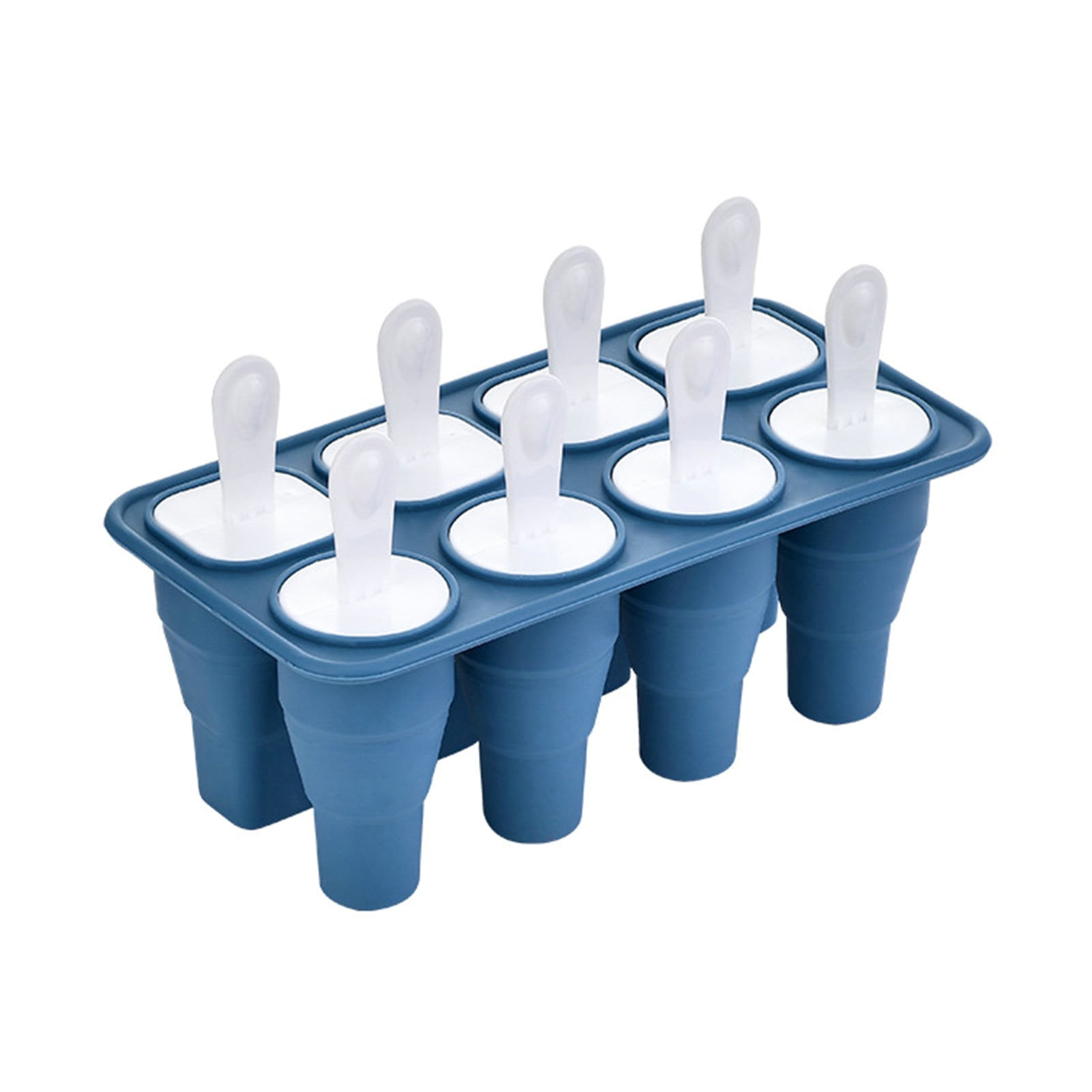 JINGDAN Foldable Ice Cream Tray with 8 Duplex Shapes Ice Cream Bar and ...