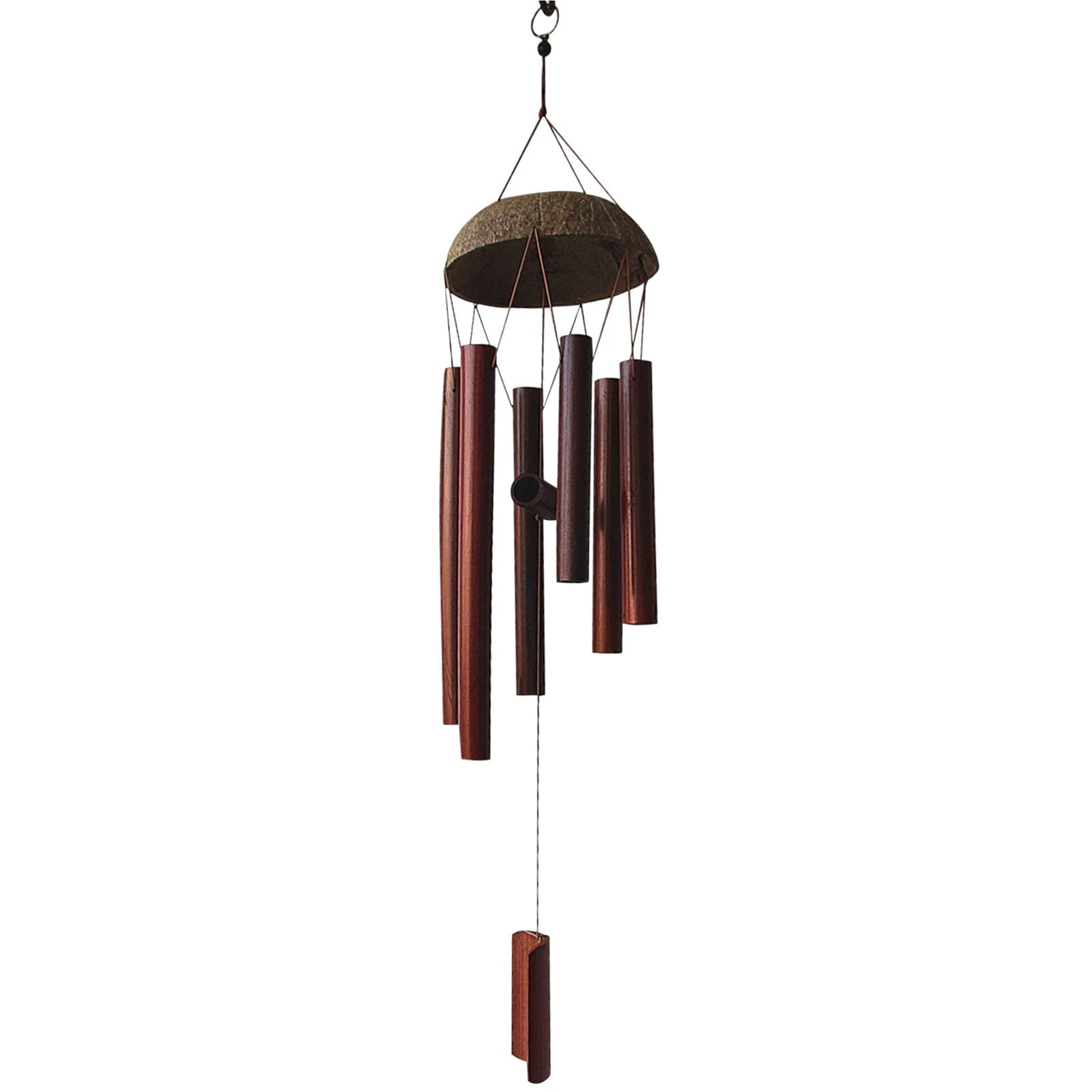JINGHAO Bamboo Coconut Shell Wind Chimes Bamboo Wind chimes for Outdoor ...