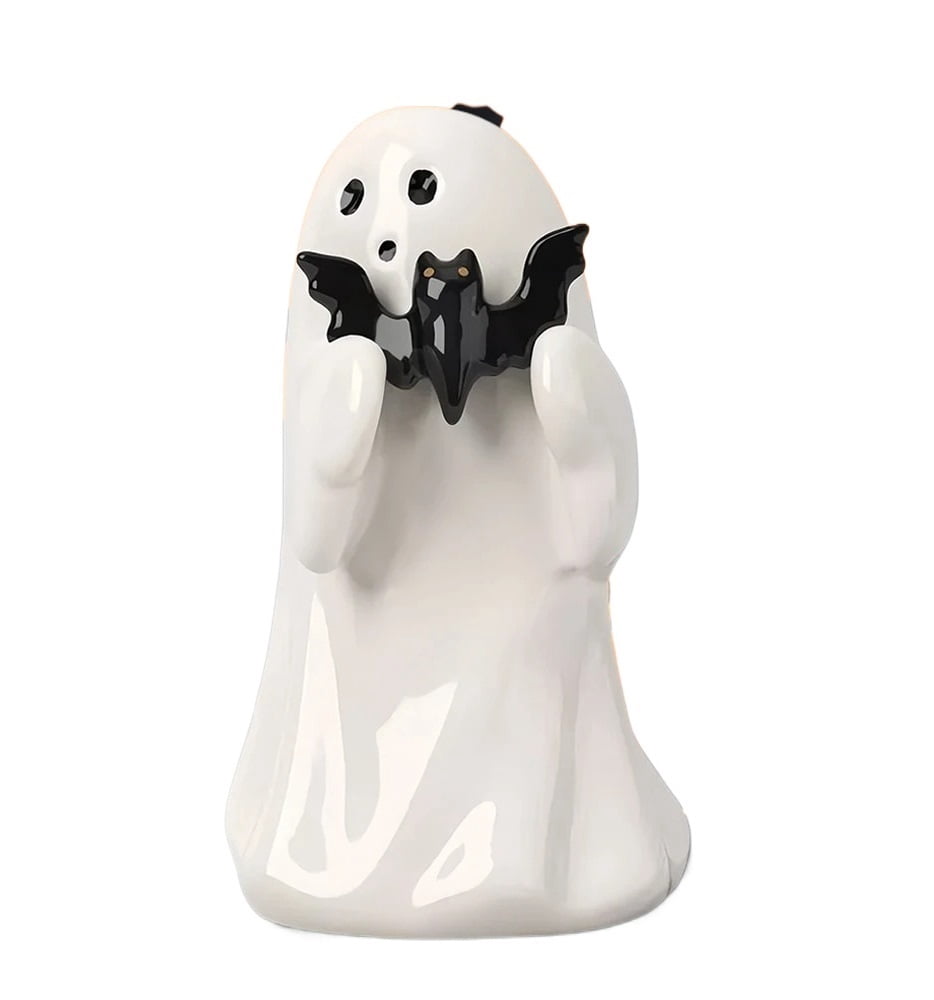 JINGHAO Ghost Hugging Pink Pumpkin&Bat Figurine Cute Halloween Statue ...