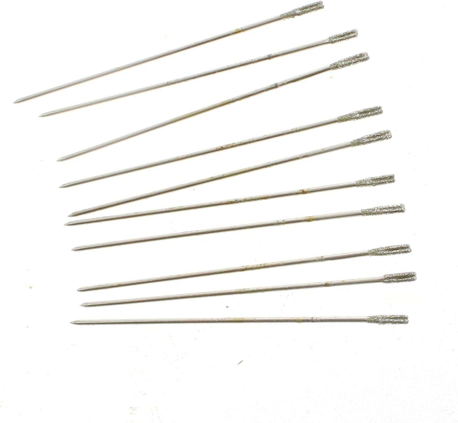 JINGLING 1.2mm Micro Diamond Drill Bits Lapidary Tools for Jewelry Pack ...