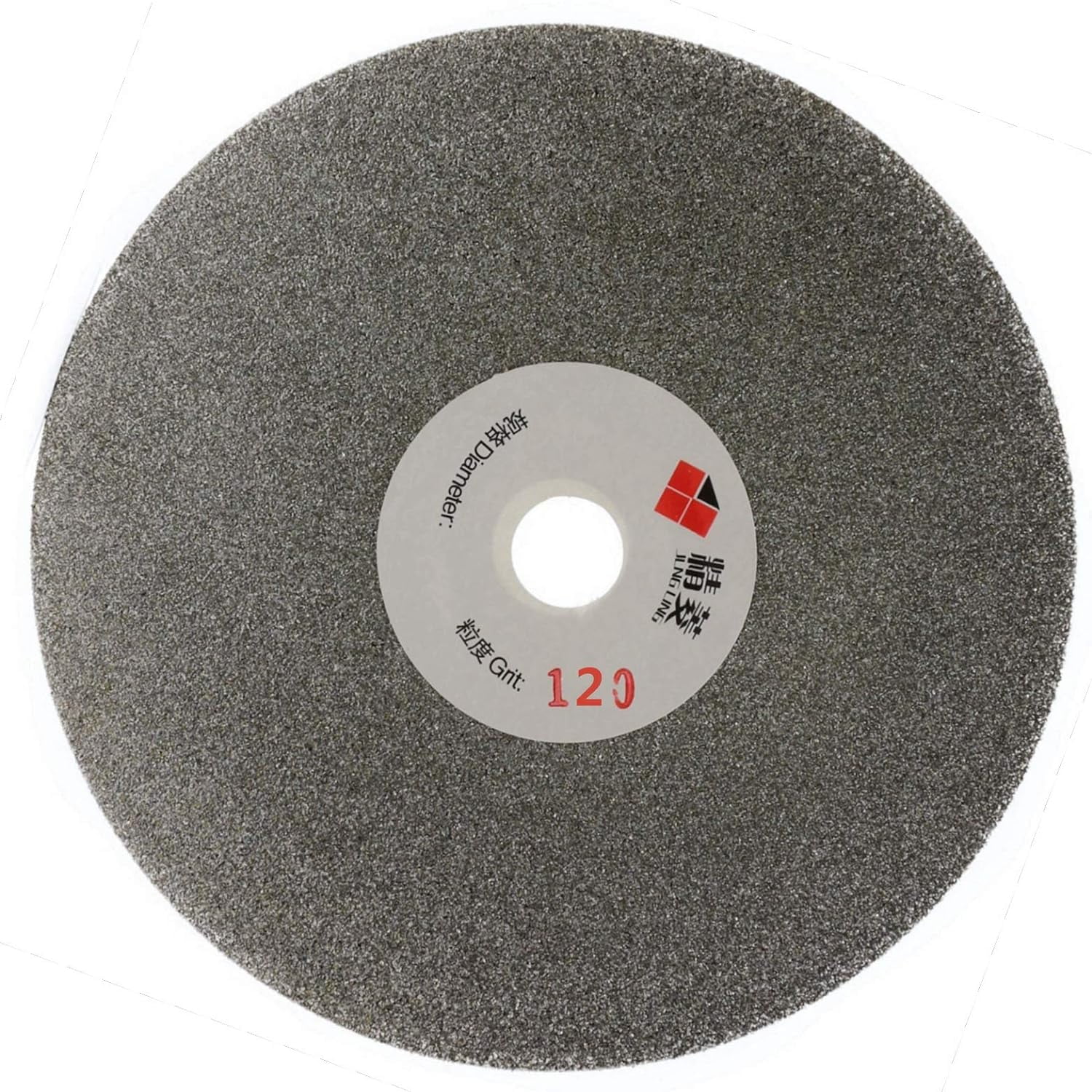 JINGLING 5 inch Diamond Grinding Wheel Flat Lap Disc 120 Grit Coarse ...