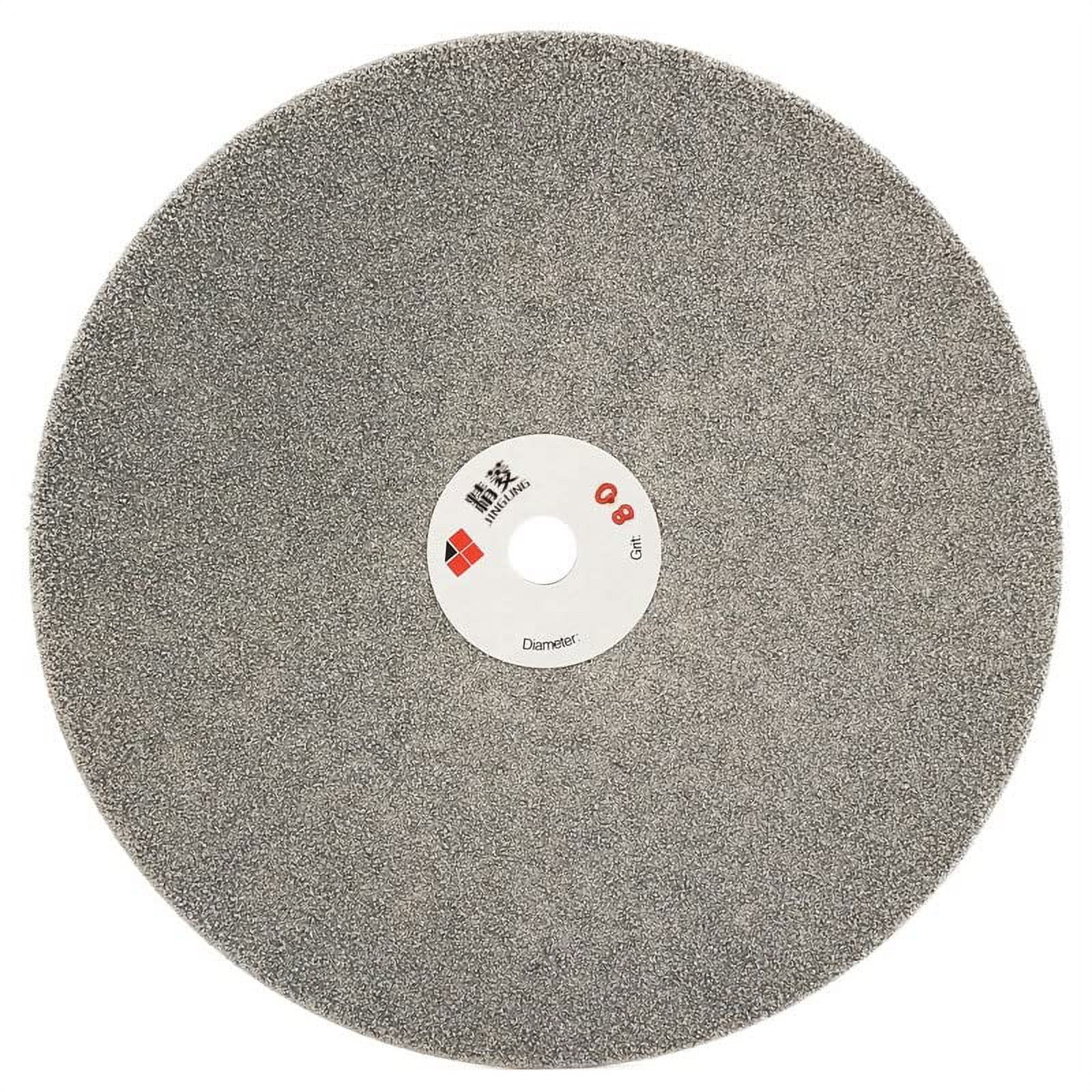 JINGLING 8" inch Diamond Grinding Disc 80 Grit Flat Lap Disk Lapidary ...