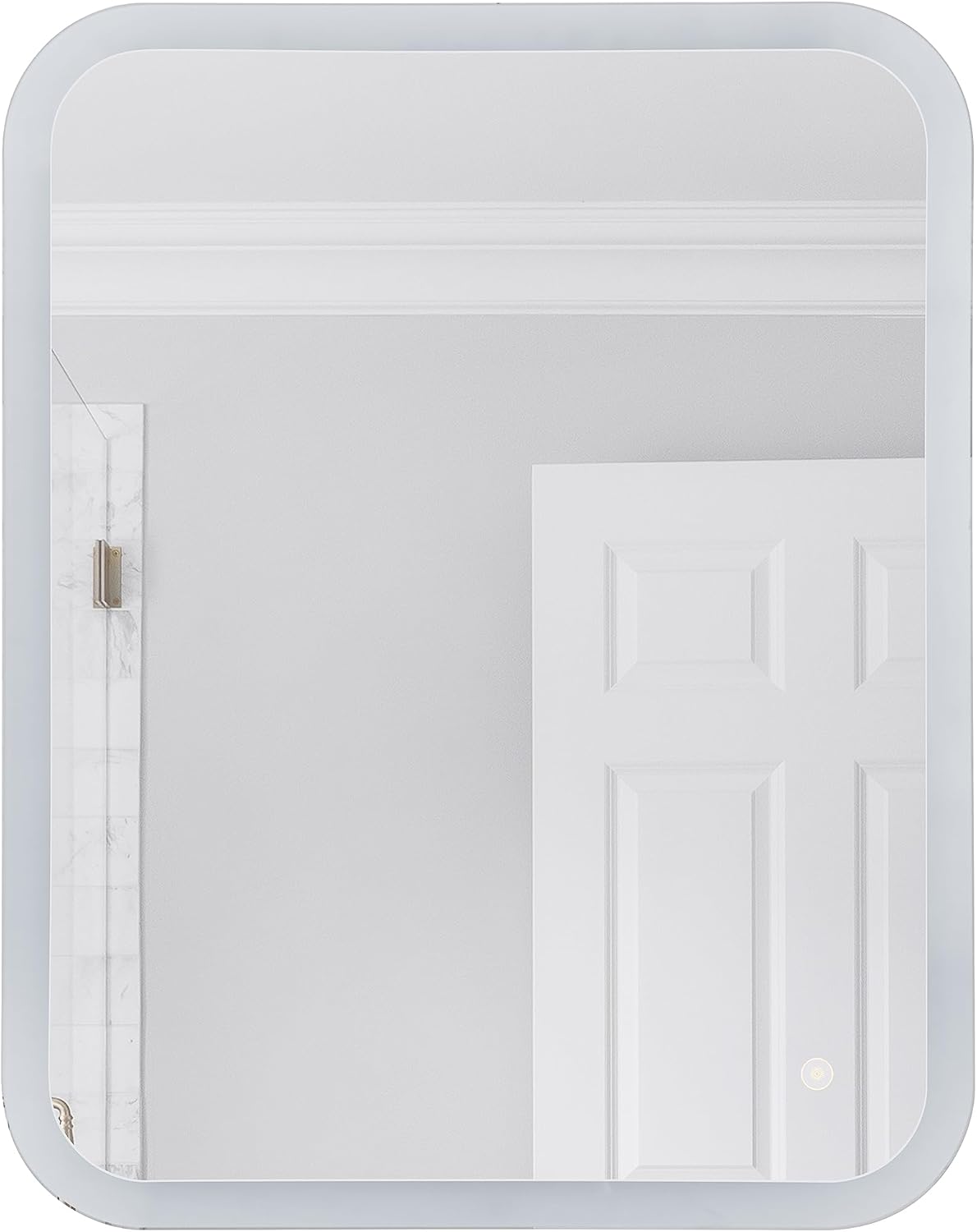 JINGRONG 24" x 30" Rectangle LED Mirror with Defogger and Dimmer, 3000K ...