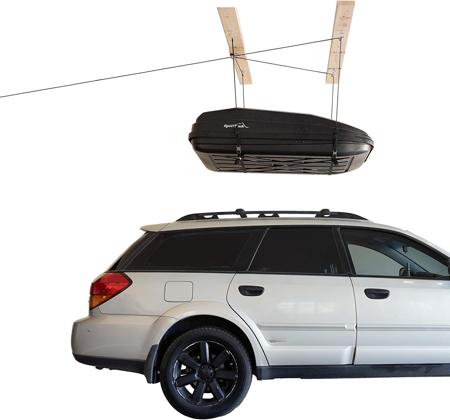 JINGRONG - Cargo Box Overhead Garage Storage Hoist, Self-Leveling, Safe ...