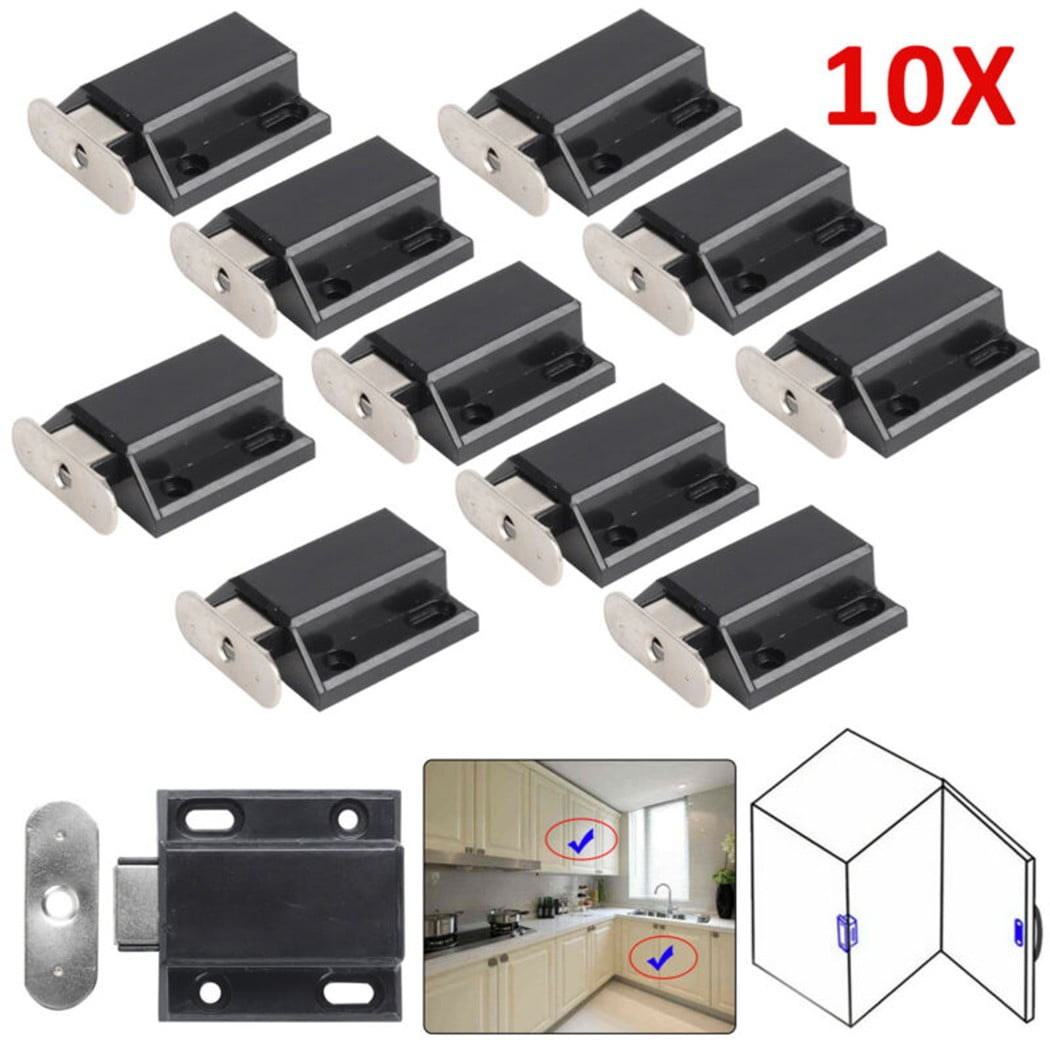 JINGT 10x Push To Open Touch Release Cabinet/Cupboard Door Catch Latch ...