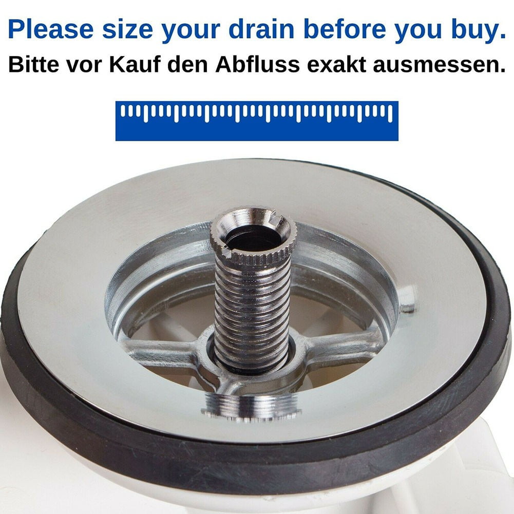 JINGT 45mm Kitchen Sink Basket Strainer Waste Threaded Screw Connector ...