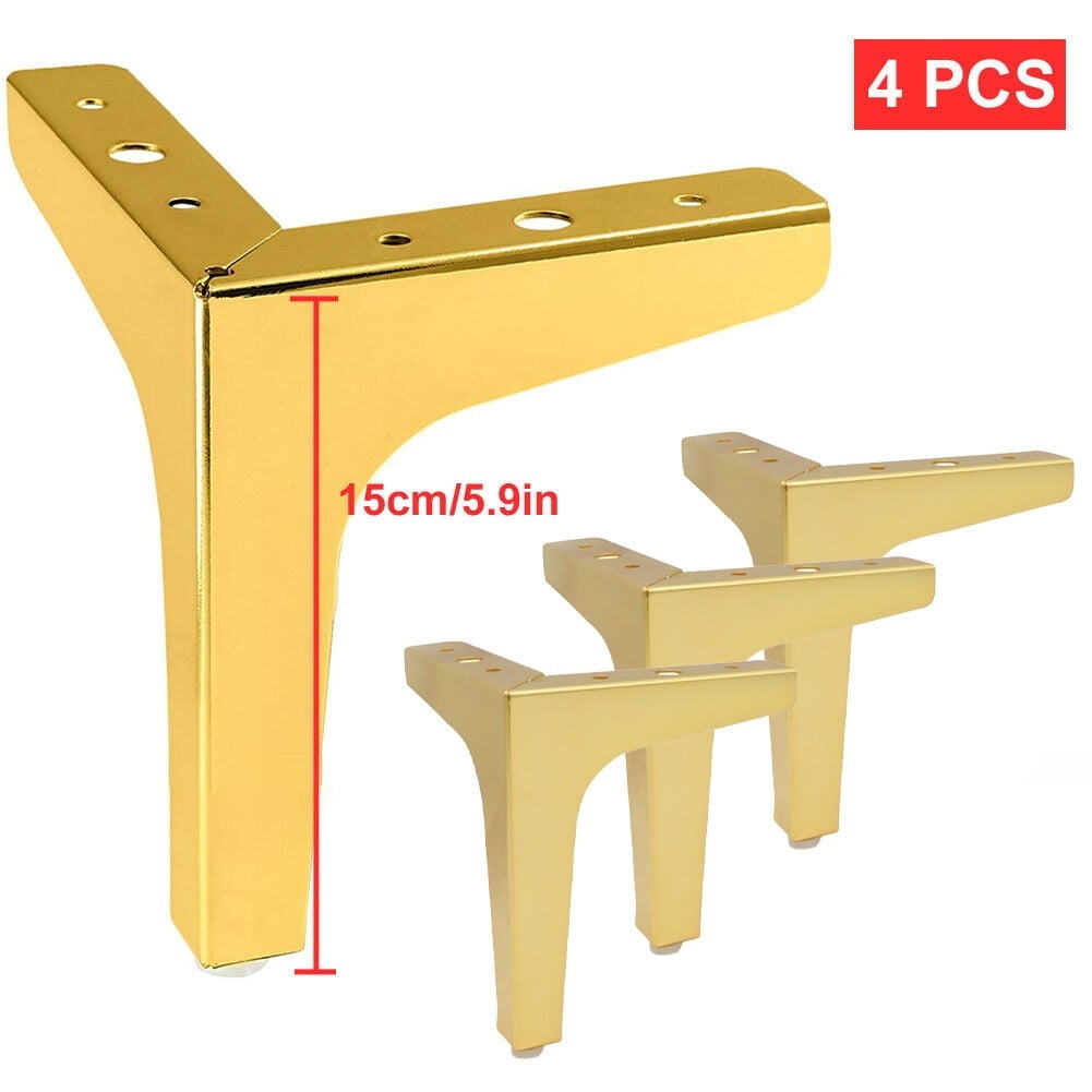 JINGT 4Pcs 15cm Metal Furniture Support Legs Sofa Foot Hardware Cabinet ...