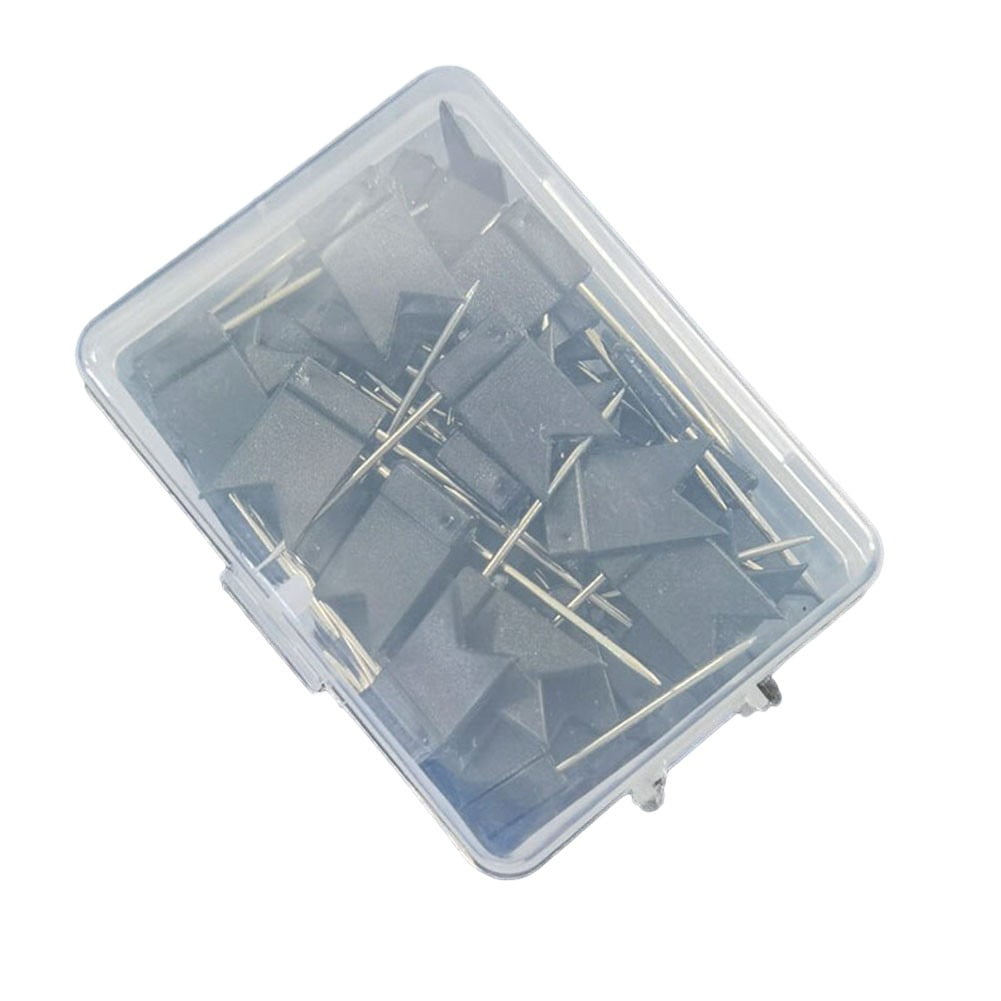 JINGT 50 Pieces Colorful Flag Tacks Bulletin Board Message Paper Fixing ...