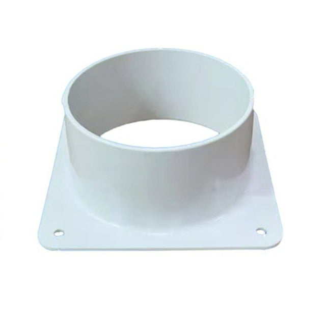 JINGT Air Vent Duct Connector Flange Straight Ventilation Pipe Plastic ...