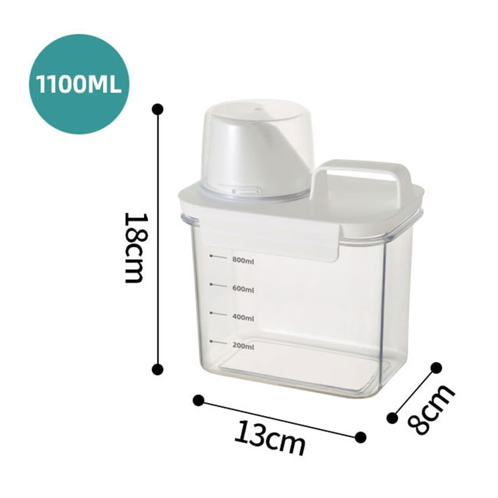 JINGT Airtight Detergent Dispenser Multi-Purpose Washing Powder ...