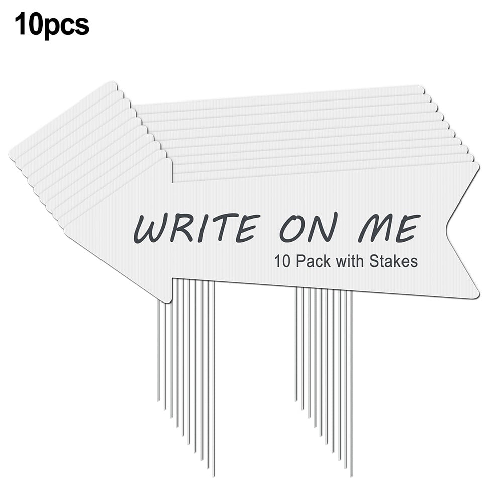 JINGT Blank Yard Sign Board With Ground Insert Diy Corrugated Plastic ...