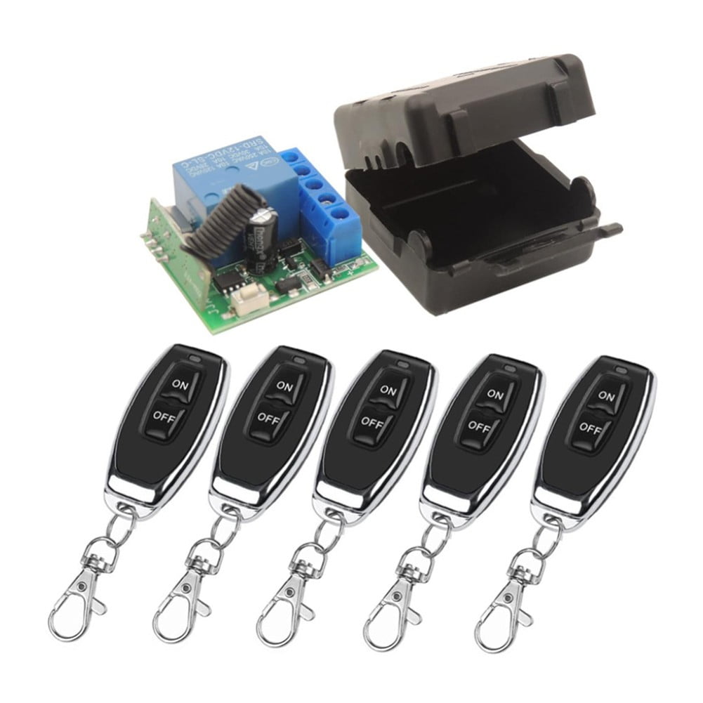 JINGT DC12V Wireless Remote Control Switch Relay Receiver Module with ...