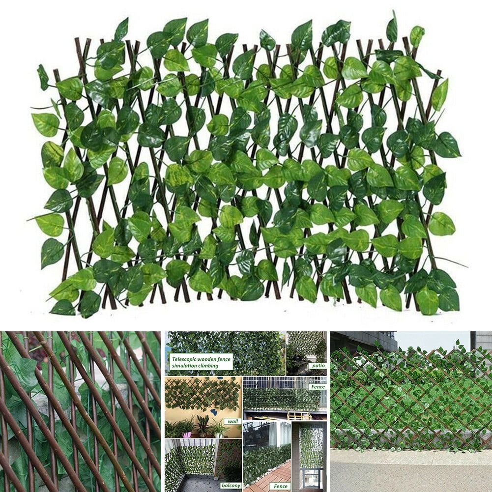 JINGT DIY Garden Screening Expanding Trellis Fence Wall Screen Privacy ...