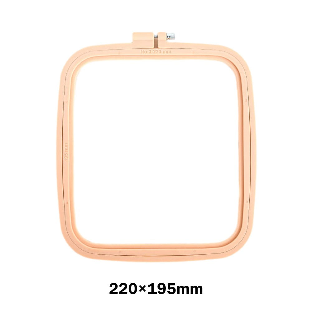 JINGT Embroidery Hoops Frame Square Plastic Hoop Rings Home DIY Cross ...