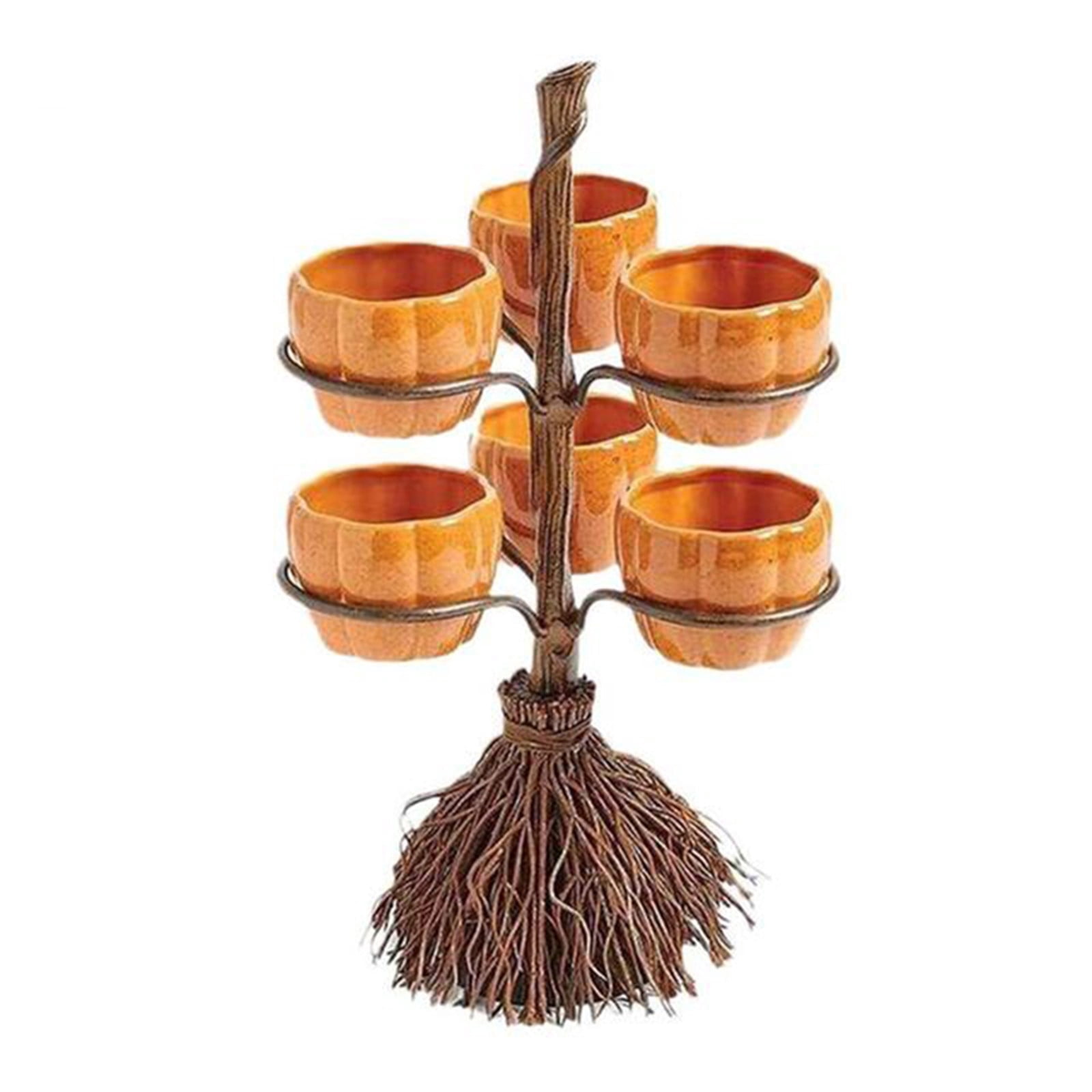 JINGT Halloween Pumpkin Snack Bowl Stand, Trick or Treat Hand Grabbing ...