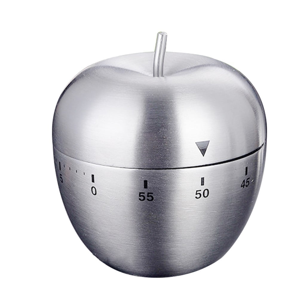 JINGT Kitchen Timer Stainless Steel Mechanical Rotating Alarm 60min ...
