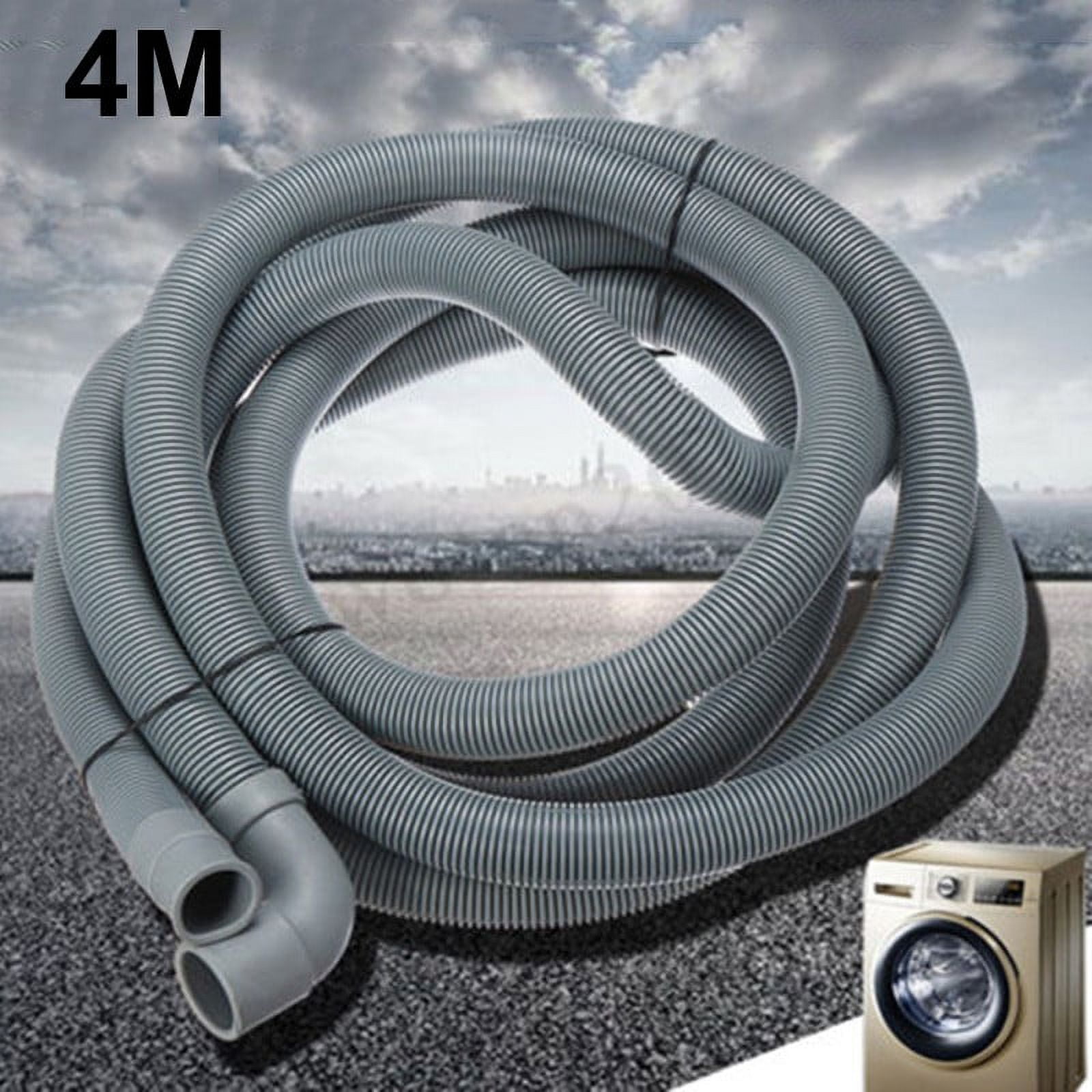JINGT New 4Metre Extra Long Drain Hose Waste Pipe For Washing Machine ...