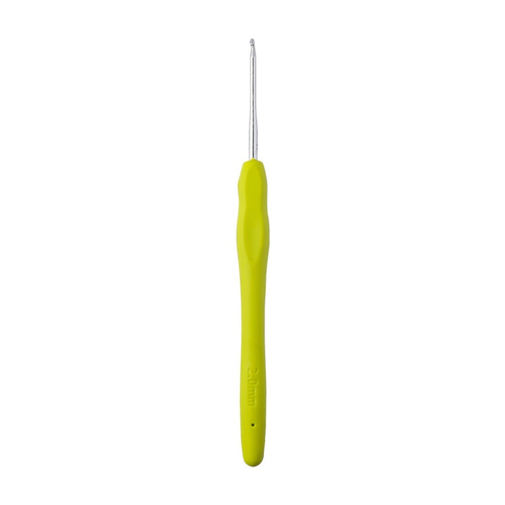 JINGT New Crochet Hook Knitting Needle with Colorful Soft Rubber Grip ...