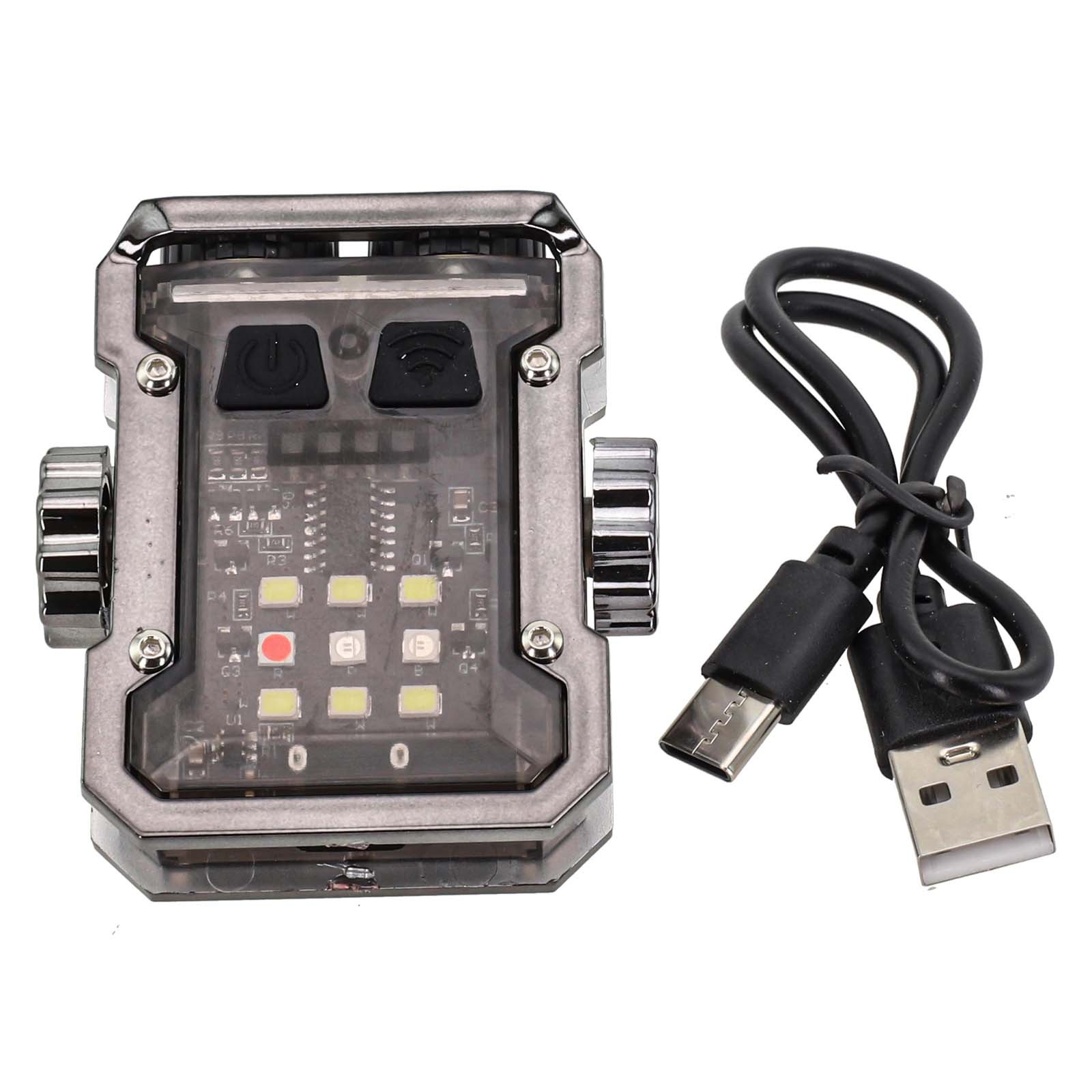 JINGT New Mini Type-c Flashlight Rechargeable Camping Lamp Safety Light ...