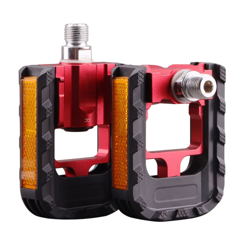 JINGT Reflective Safety Features on Foldable Bike Pedals 9/16 Inch for ...