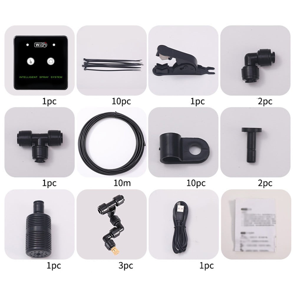 JINGT Smart 360° Rotating Terrarium Sprayer with WiFi & Timed Misting ...