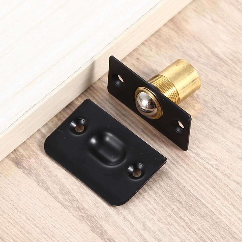 JINGT Spring Invisible Wooden Cabinet Door Beads Lock Closet Ball Catch ...