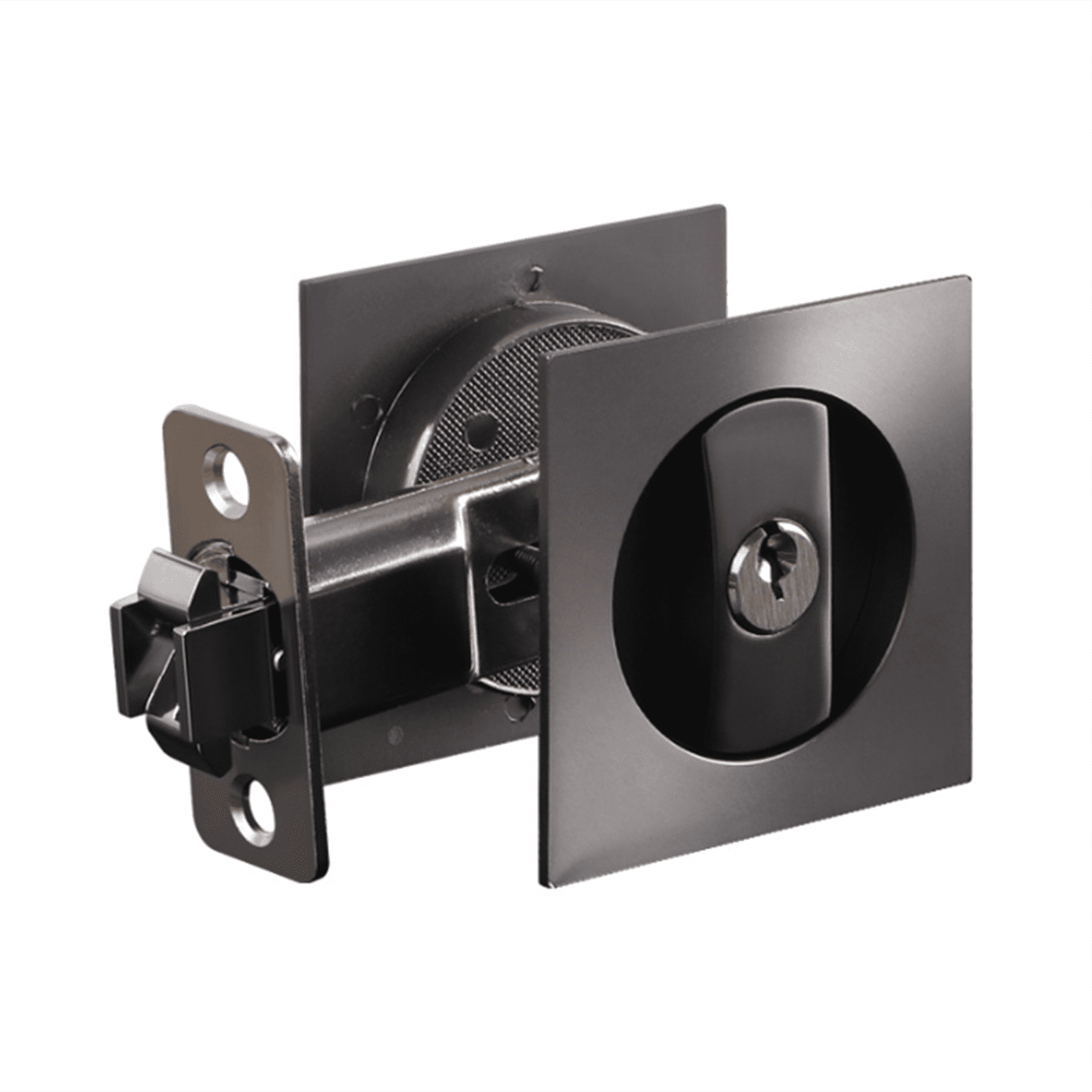 JINGT Square Sliding Door Lock Embedded Sliding Door Lock Pocket Door ...