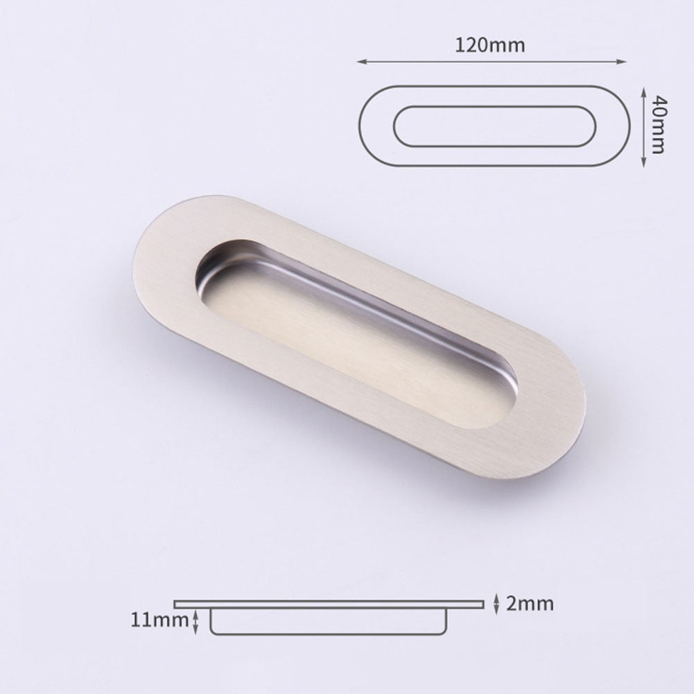 JINGT Stainless Steel Concealed Sliding Door Handle Embedded Door ...