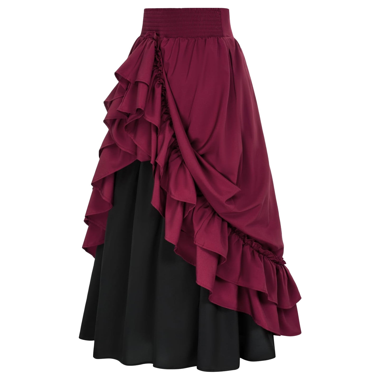 JINGWANGYHBD Renaissance Skirts for Women Double Layered Long Skirt ...