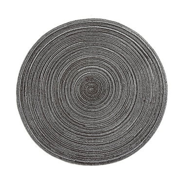 ONEFIND Set of 6 Round Placemats, 15 inch Beige Woven Table Mats, Heat ...