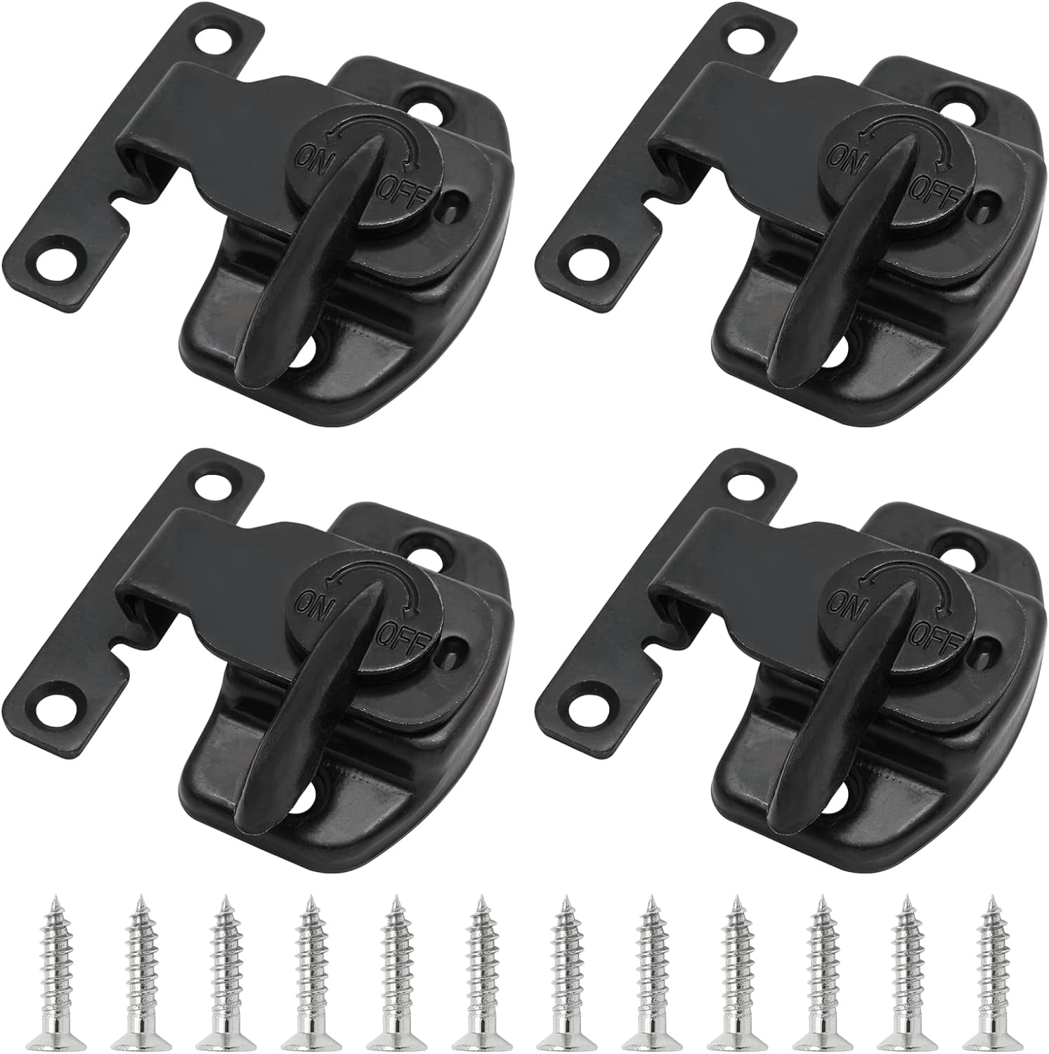 JINGYANG 4 Pieces Metal Dining Table Locks Dining Training Table ...