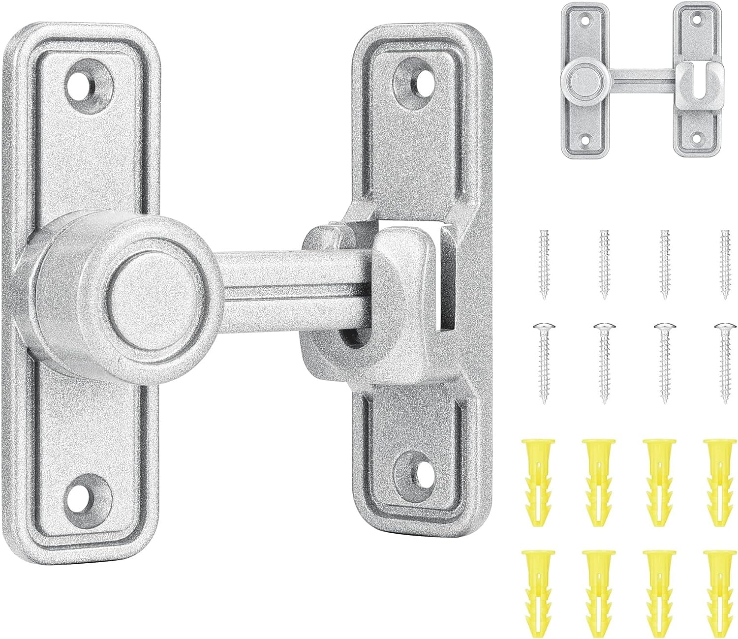 JINGYANG 90/180 Degree Barn Door Lock Gate Latches Metal Lock for ...