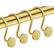 Bathroom Anti-rust Shower Curtain Ring, Shower Curtain Rod Metal Hook ...