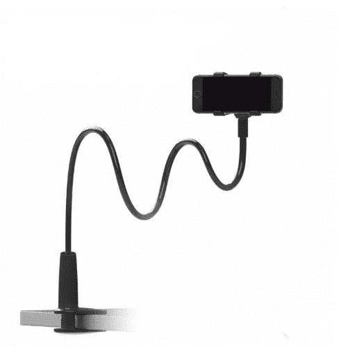 JINGYANG Gooseneck Phone Holder for Bed - [Upgraded Stable Clip] for ...