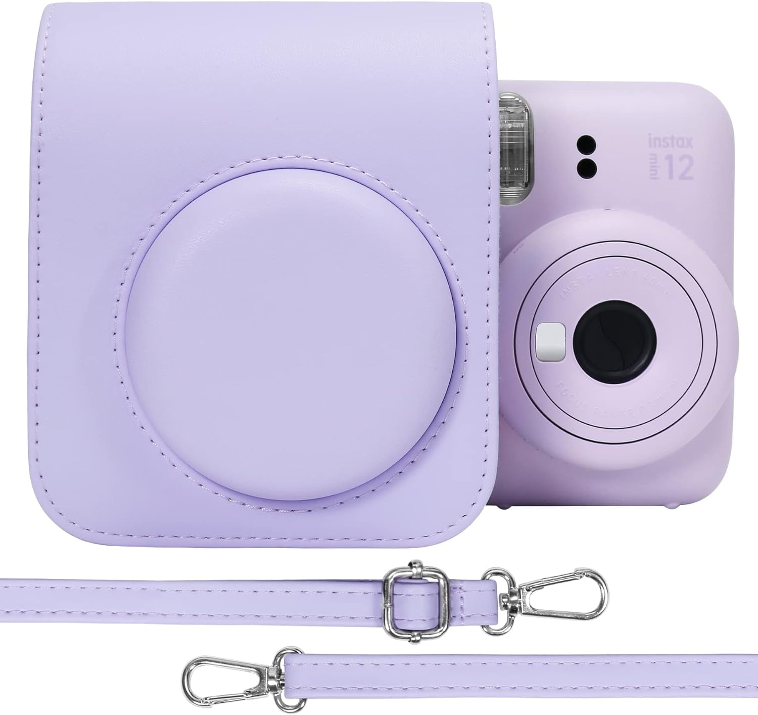 Jingyang PU Leather Camera Case, Pastel Blue, for Fujifilm Instax Mini ...