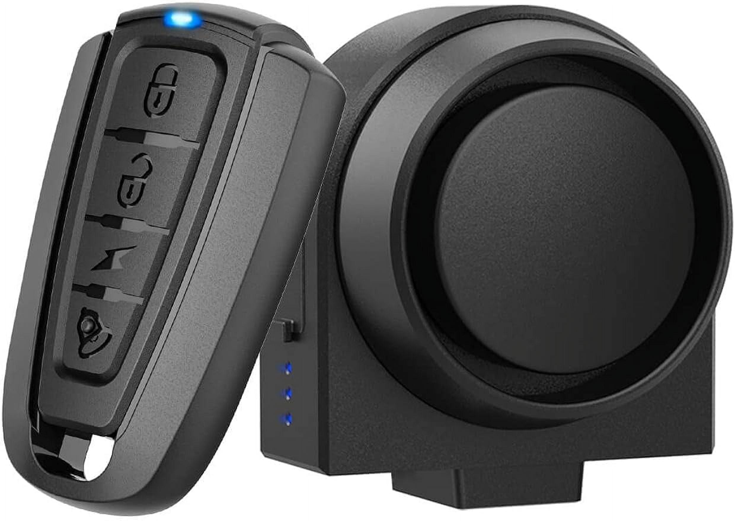 JINGYANG Wireless Remote Bike Alarm: 115dB Super Loud Bicycle Vibration ...