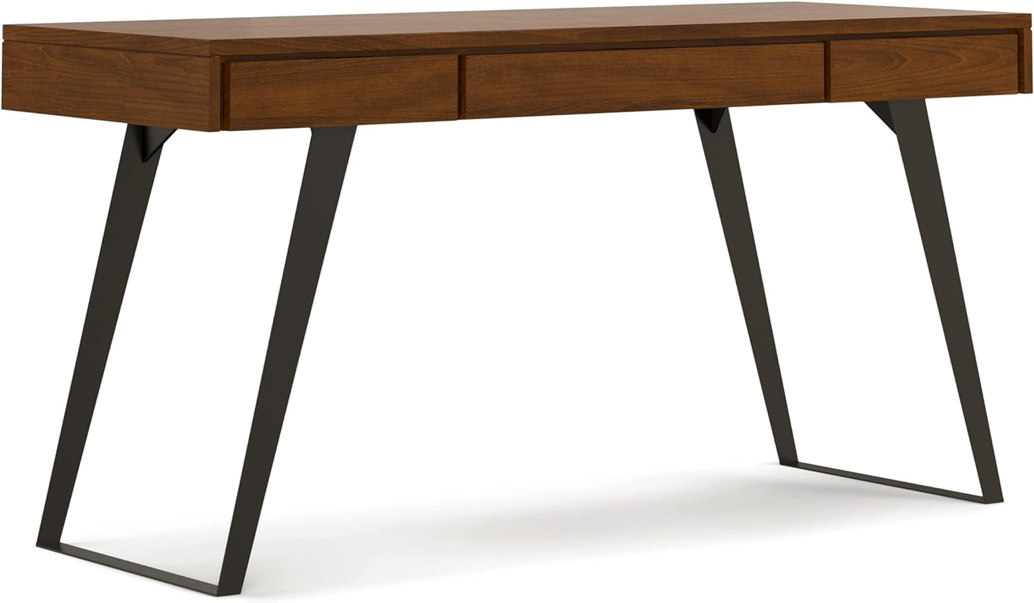 JINGYUN Lowry Modern Industrial 54 inch Wide Desk in Walnut for The ...