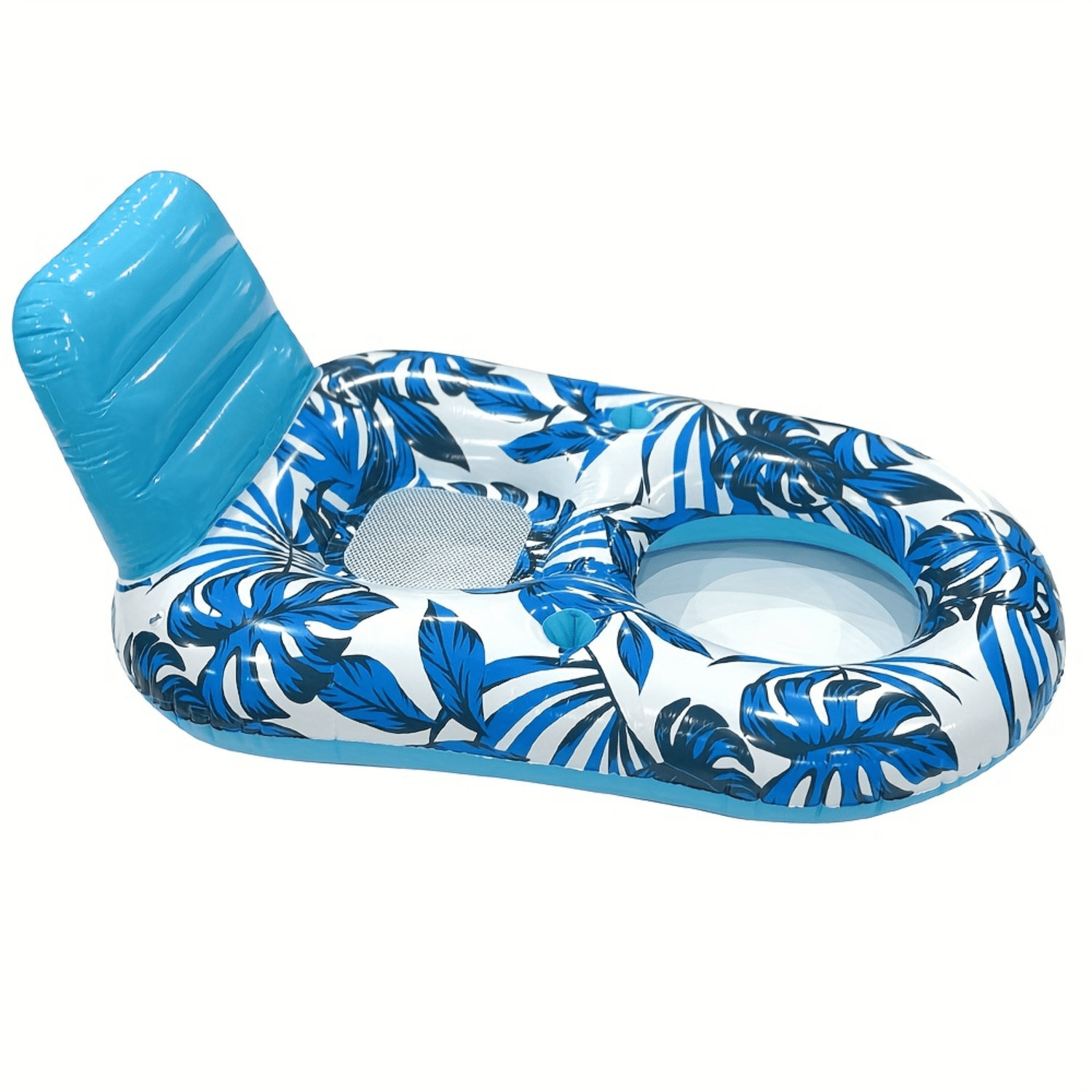 JINGZBH Inflatable Leaf Pattern Lounger Floating Row - Fun PVC Swimming ...