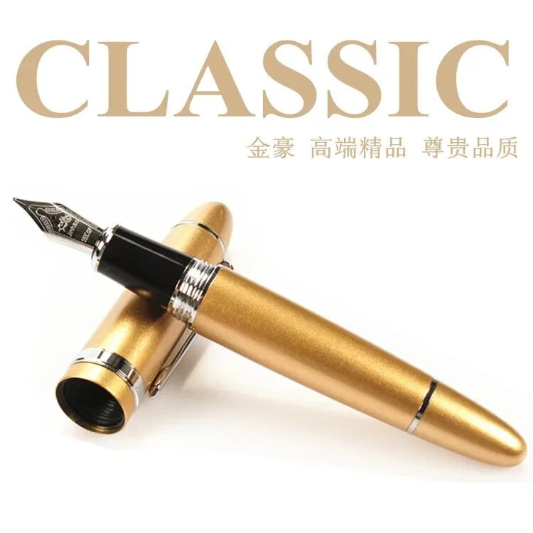 JINHAO 159 18KGP 0.7mm MEDIUM BROAD NIB FOUNTAIN PEN 8 COLORS FOR CHOOSE metal ink pen E EF 0 ...