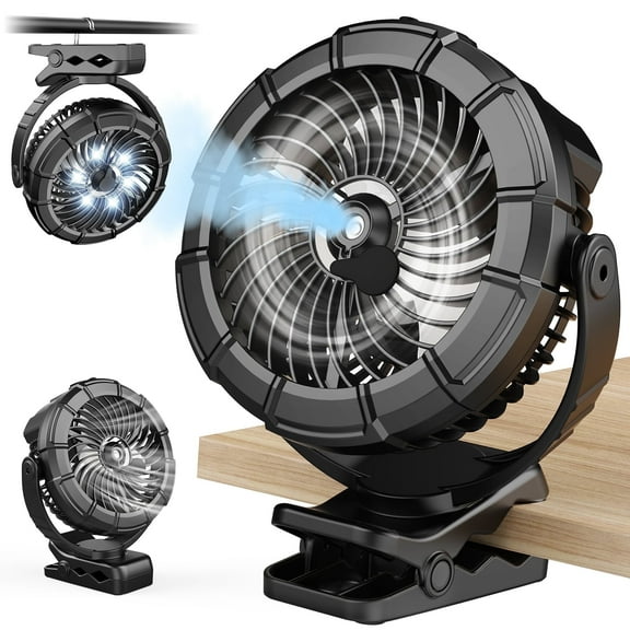 20000mAh Rechargeable Portable Clip-on Fan – Battery Operated, Last 78 ...