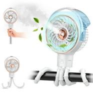 Hoovy Portable & Rechargeable Stroller Fan with Flexible Tripod Legs ...