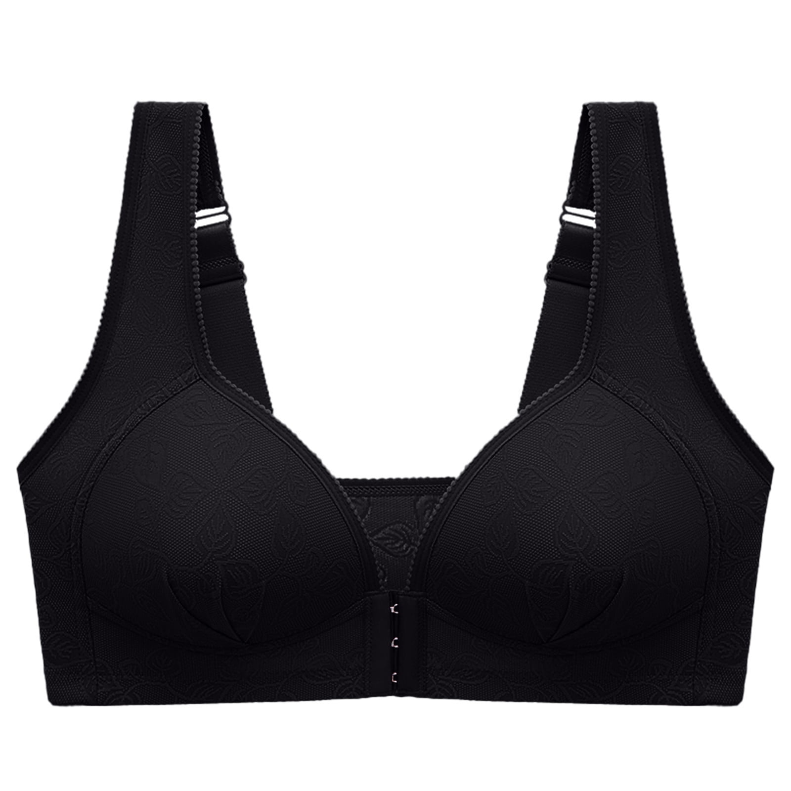 JINMGG 2024 Bras for Women Plus Size Women's Bra Soild Wire Free ...
